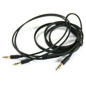 NewFantasia Replacement Cable for Sol Republic Master Tracks HD V8, V10, V12, Sol Republic X3 Headphones Black