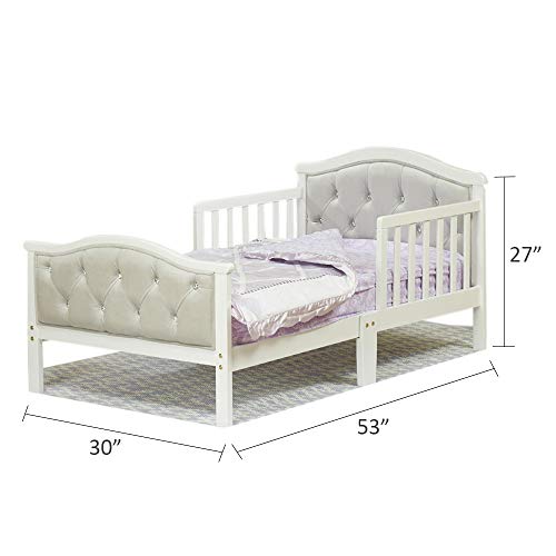 Orbelle Trading The Orbelle Gray Padded Toddler Bed