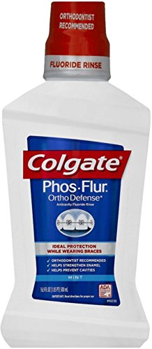 Colgate Phos-Flur Anti-Cavity Fluoride Rinse Mint 16 oz (Pack of 6)