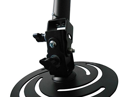 XtremPro Projector Ceiling Mount Universal Extension, Tilt 30 Degree 360° Degree Max 22Lbs Load Capacity - Black (41037)