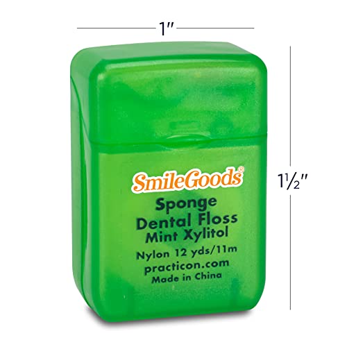 Practicon 7045200 SmileGoods Xylitol Mint Sponge Floss (Pack of 72)