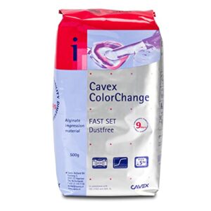 cavex colorchange alginate impression material, fast set, 500 grams