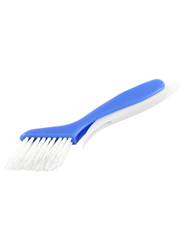 uxcell Plastic Foldable Window Tracks Cleaning Brush Blue