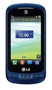 lg xpression c410 qwerty keyboard slider cellphone gsm unlocked - blue