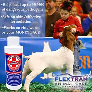 Ring Out - Control and Help Ringworm for Cats, Dogs, Sheep, Goats, Cattle, Horses, all Pets and Livestock makes 32 oz. of Spray