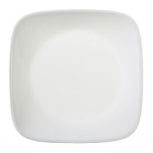 corelle square pure white 6-1/2” plate (set of 4)