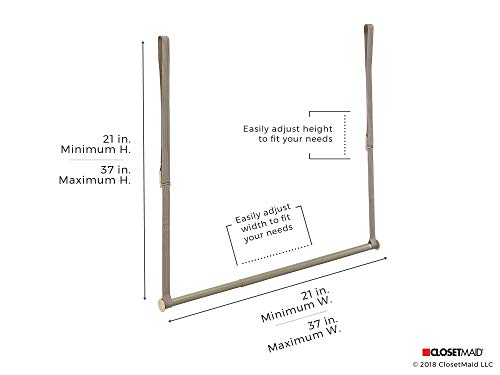 ClosetMaid 31220 Double Hang Closet Rod, Nickel