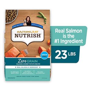 Rachael Ray Nutrish Zero Grain Dry Dog Food, Salmon & Sweet Potato Recipe, 23 Pounds