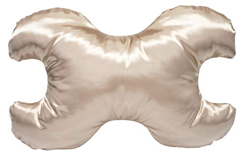 SAVE MY FACE!" PILLOW THE ORIGINAL ANTI-WRINKLE PILLOWETTE Le Grand Pillow - Satin Champagne