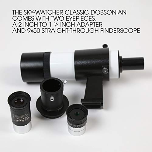 Sky-Watcher Classic 250 Dobsonian 10-inch Aperature Telescope – Solid-Tube – Simple, Traditional Design – Easy to Use, Perfect for Beginners (S11620)