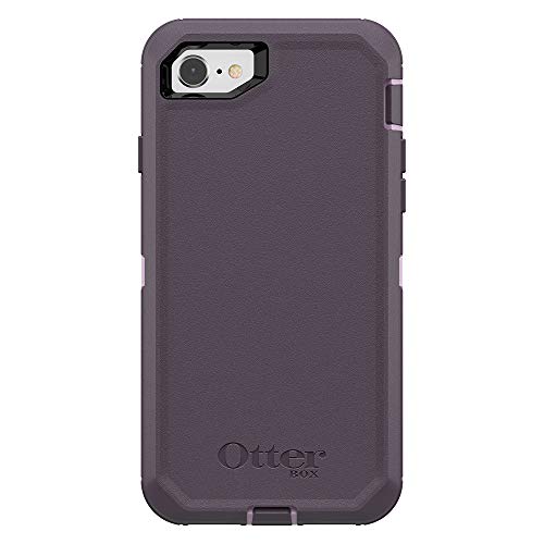 OtterBox iPhone SE 3rd/2nd Gen, iPhone 8 & iPhone 7 (not compatible with Plus sized models) Defender Series Case- PURPLE NEBULA, rugged & durable, with port protection, includes holster clip kickstand