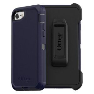 otterbox iphone se 3rd/2nd gen, iphone 8 & iphone 7 (not compatible with plus sized models) defender series case - stormy peaks, rugged & durable, with port protection, includes holster clip kickstand