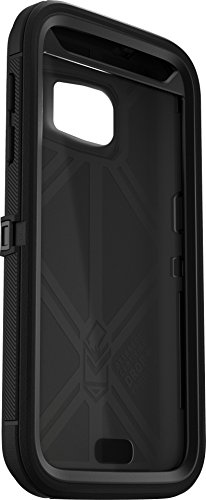 OtterBox Samsung Galaxy S7 Defender Series Case - BLACK, rugged & durable, with port protection, includes holster clip kickstand