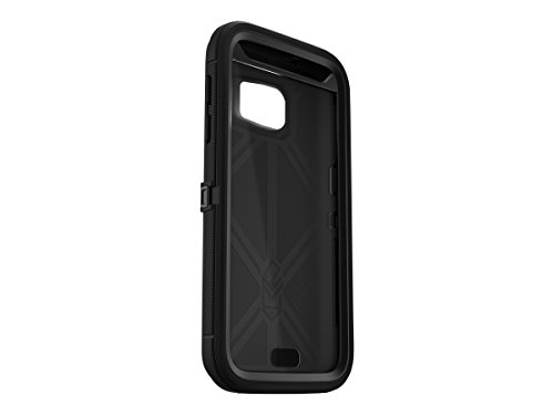 OtterBox Samsung Galaxy S7 Defender Series Case - BLACK, rugged & durable, with port protection, includes holster clip kickstand