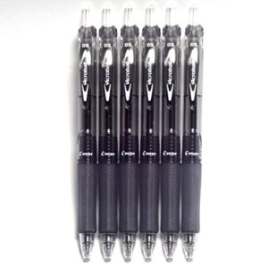 Pilot Acroball Knock Ballpoint Pen, 0.5mm Extra Fine, Black(BAB-15EF-BB), 6 pens per Pack (Japan Import) [Komainu-Dou Original Package]