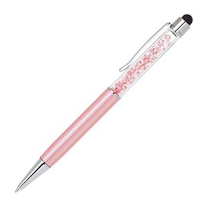 Crystal Ballpoint & Stylus (Pink)