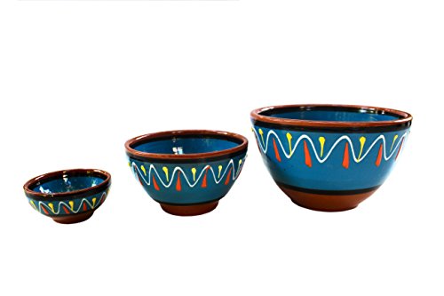 Cactus Canyon Ceramics Spanish Terracotta 5-Piece Small Salsa Bowl Set (European Size), Multicolor