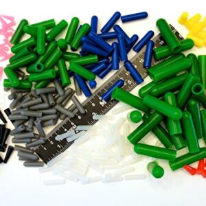 350pc Ultra Precision High Temp Silicone Rubber Plug & Cap Kit Powder Coating Custom Paint Supplies