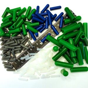 350pc Ultra Precision High Temp Silicone Rubber Plug & Cap Kit Powder Coating Custom Paint Supplies