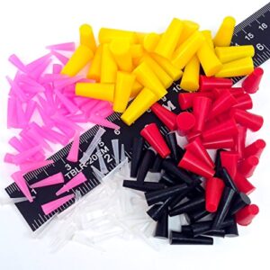 350pc Ultra Precision High Temp Silicone Rubber Plug & Cap Kit Powder Coating Custom Paint Supplies