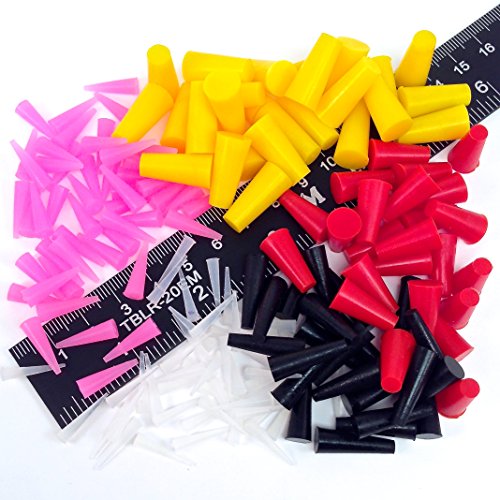 350pc Ultra Precision High Temp Silicone Rubber Plug & Cap Kit Powder Coating Custom Paint Supplies