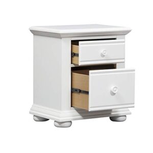 Liberty Furniture Industries Summer House 2-Drawer Night Stand, 24" x 17" x 27", Oyster White