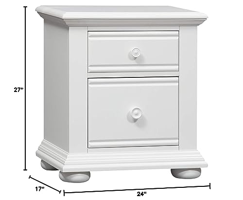 Liberty Furniture Industries Summer House 2-Drawer Night Stand, 24" x 17" x 27", Oyster White