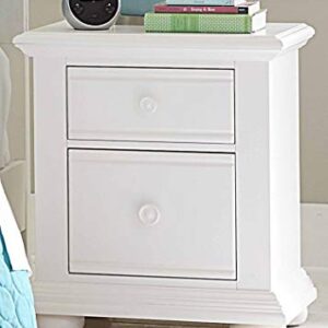 Liberty Furniture Industries Summer House 2-Drawer Night Stand, 24" x 17" x 27", Oyster White