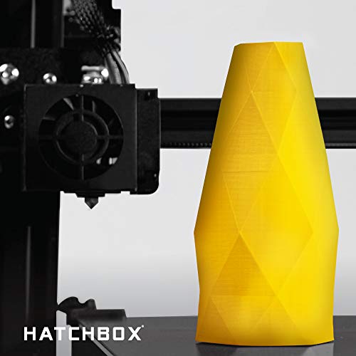 HATCHBOX PLA 3D Printer Filament, Dimensional Accuracy +/- 0.03 mm, 1 kg Spool, 1.75 mm, Transparent Yellow