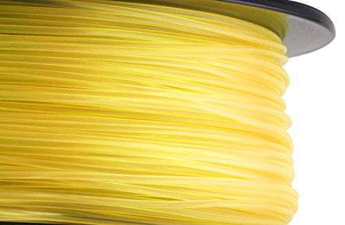 HATCHBOX PLA 3D Printer Filament, Dimensional Accuracy +/- 0.03 mm, 1 kg Spool, 1.75 mm, Transparent Yellow