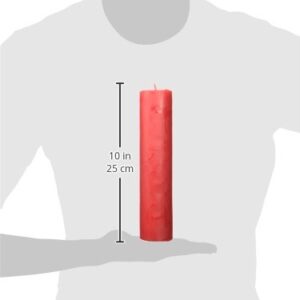 2 x 9 Red Pillar Candle