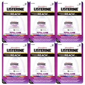 listerine total care whitening dental floss, 30 yards (pack of 6)