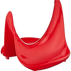 Hutzler Pot Lid Stand, Large, Red