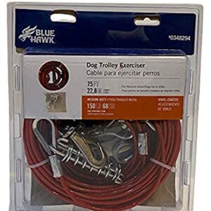 Blue Hawk 75-ft Weldless Galvanized-Red Vinyl Coated Steel Cable