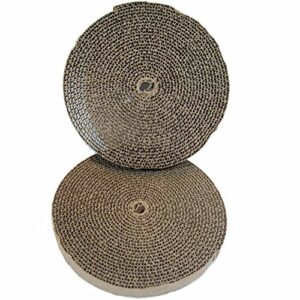 bergan cat turboscratcher replacement pad 2 pack brown 10.25" x 10.25" x 3.75"