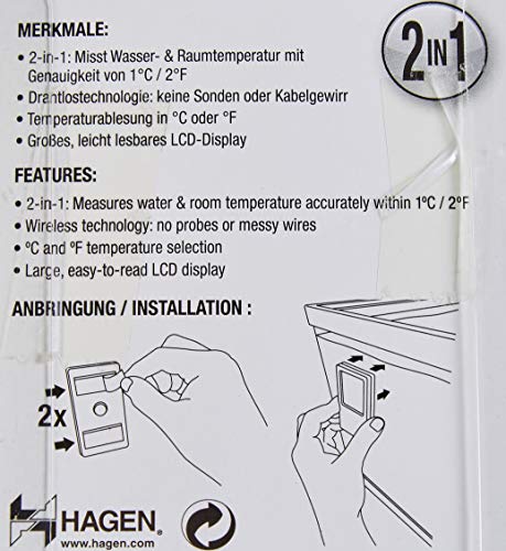 Fluval 2-in-1 Digital Aquarium Thermometer