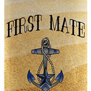 Boating Gift Captain and First Mate 2 Pack Sandy Beach Ocean Shore Can Coolies