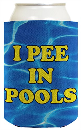 Funny Summer Party Coolie I Pee In Pools 2 Pack Can Coolies