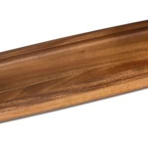 Lipper International Acacia Narrow Serving Tray for Sushi or Cheese, 18.25" x 6.13" x 0.75"