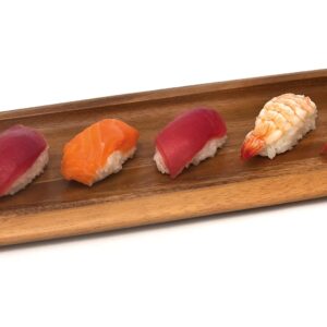 Lipper International Acacia Narrow Serving Tray for Sushi or Cheese, 18.25" x 6.13" x 0.75"