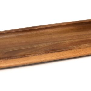 Lipper International Acacia Narrow Serving Tray for Sushi or Cheese, 18.25" x 6.13" x 0.75"