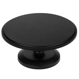 MyGift® Black Metal 10-Inch Cake Stand, Decorative Cupcake, Dessert and Appetizer Plate Pedestal Stand