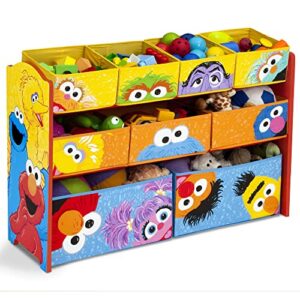 delta children deluxe multi bin organizer, sesame street