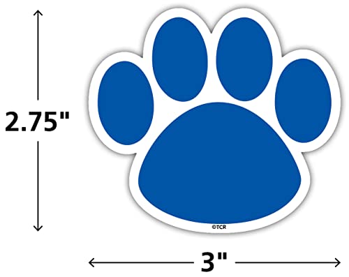 Teacher Created Resources Paw Prints Accents Decorative Magnet, 0.10" x 3" x 3", Multicolor, 18 per Set