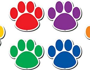 Teacher Created Resources Paw Prints Accents Decorative Magnet, 0.10" x 3" x 3", Multicolor, 18 per Set