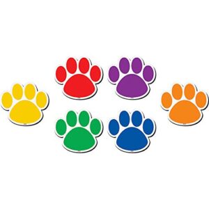 Teacher Created Resources Paw Prints Accents Decorative Magnet, 0.10" x 3" x 3", Multicolor, 18 per Set