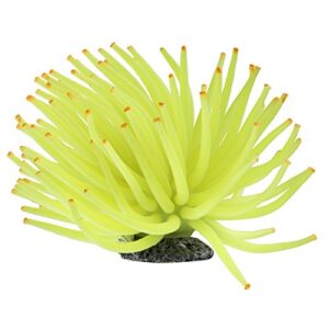 glofish anenome ornaments, fish tank decorations, aquarium decorations, creates a glowing effect