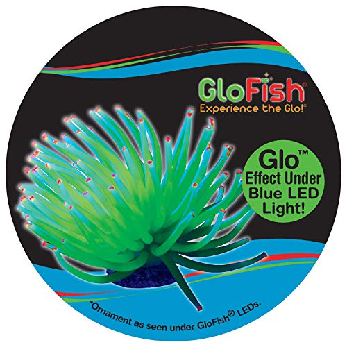 GloFish Anenome Ornaments, Fish Tank Decorations, Aquarium Decorations, Creates a Glowing Effect