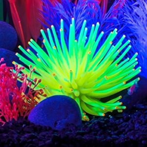 GloFish Anenome Ornaments, Fish Tank Decorations, Aquarium Decorations, Creates a Glowing Effect