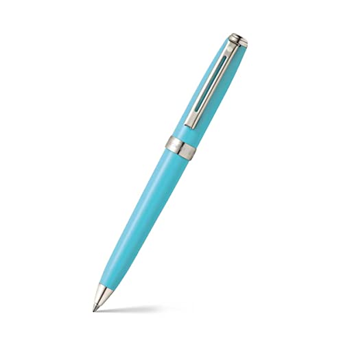 Sheaffer Prelude Mini Ballpoint Pen, Gloss Turquoise Featuring Nickel Plate Trim (E2980651)